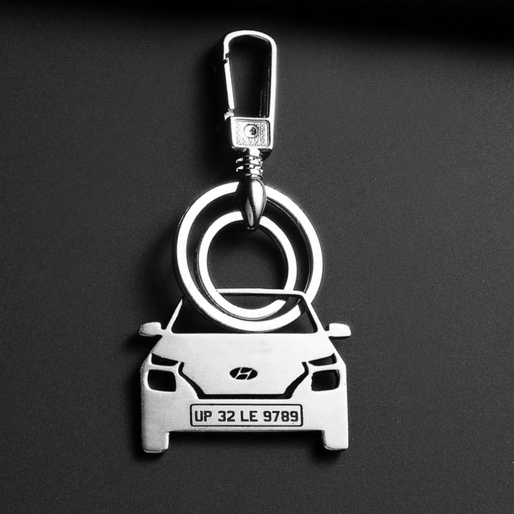 Buy Customized Number Plate Car Keychain Online at the Best Price – Tagari